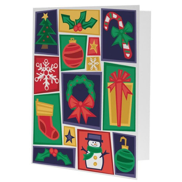 Christmas Cheer Photo Mount Folders - 12 Pack · Ellisi Gifts