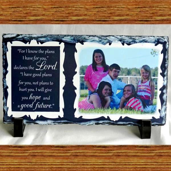 Classic Stone Photo Slate Plaques · Ellisi Gifts