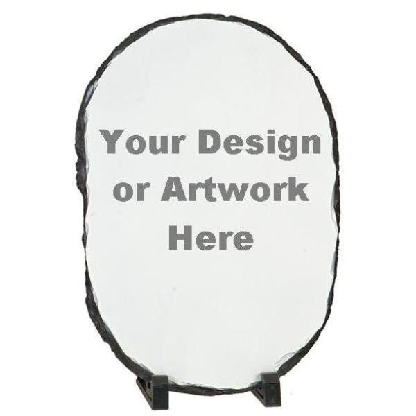 Oval Stone Photo Slates with Your Own Design · Ellisi Gifts
