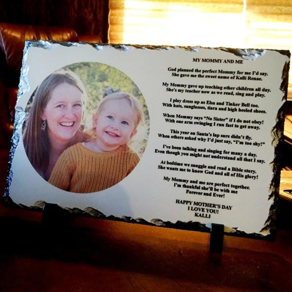 Rectangular Stone Photo Slate Plaques · Ellisi Gifts
